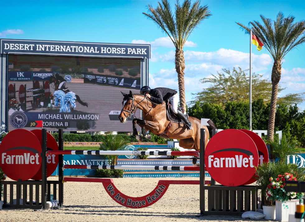 Michael Williamson Gallops Triumphantly in the FarmVet Open Classic at ...